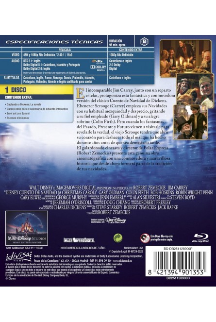 Cuento De Navidad [Blu-ray] (2009) Disney's A Christmas Carol