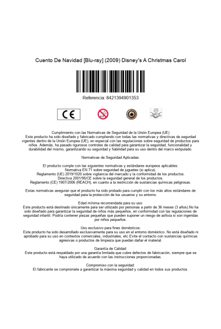 Cuento De Navidad [Blu-ray] (2009) Disney's A Christmas Carol
