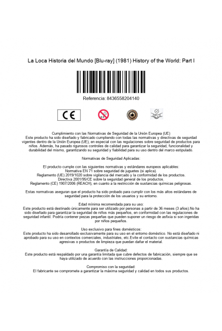 La Loca Historia del Mundo [Blu-ray] (1981) History of the World: Part I