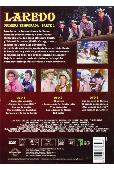 LAREDO: TEMPORADA 1 PARTE 1 (DVD)