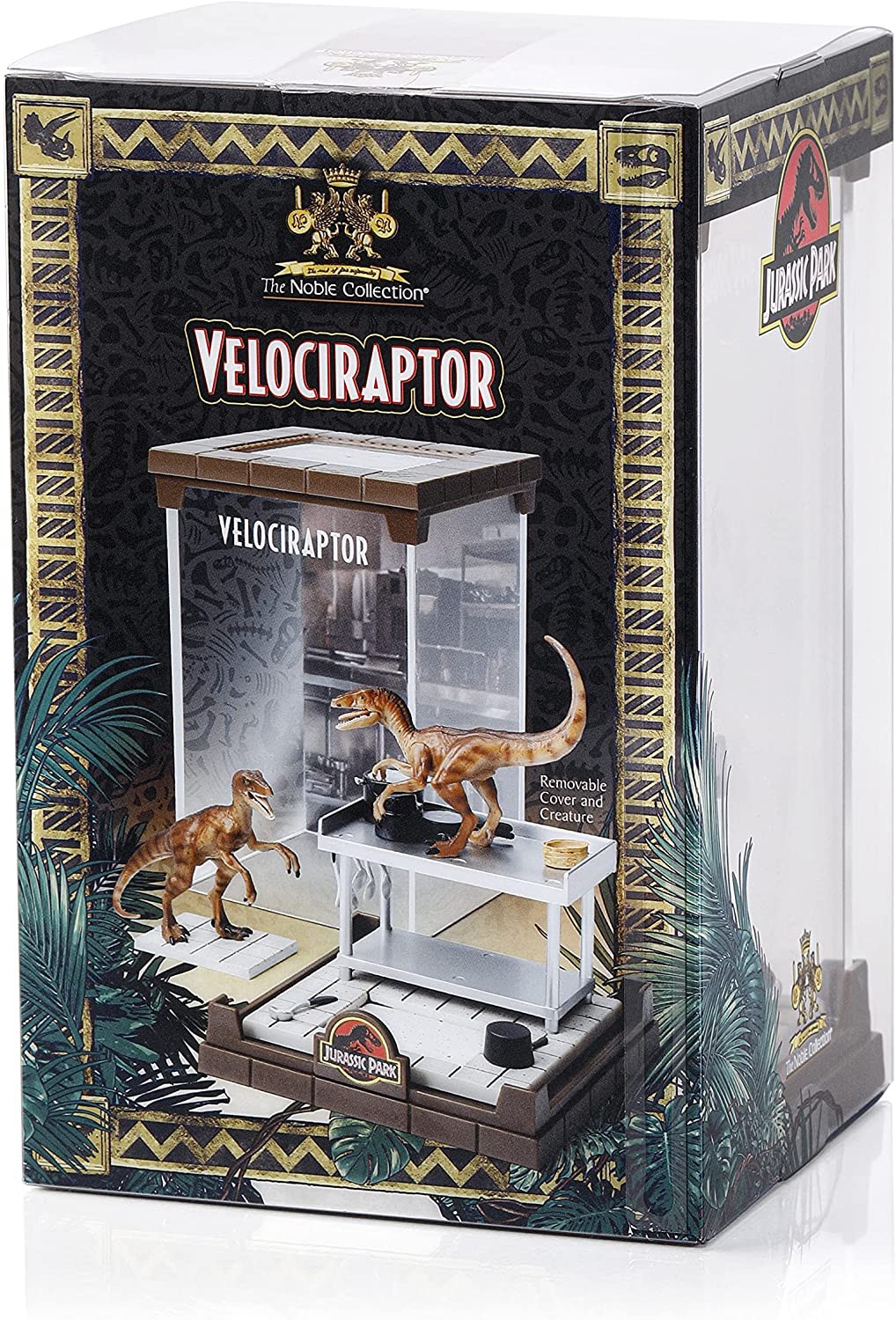 Figure Velociraptor Kitchen Scene Jurassic Park Diorama 18 Cms