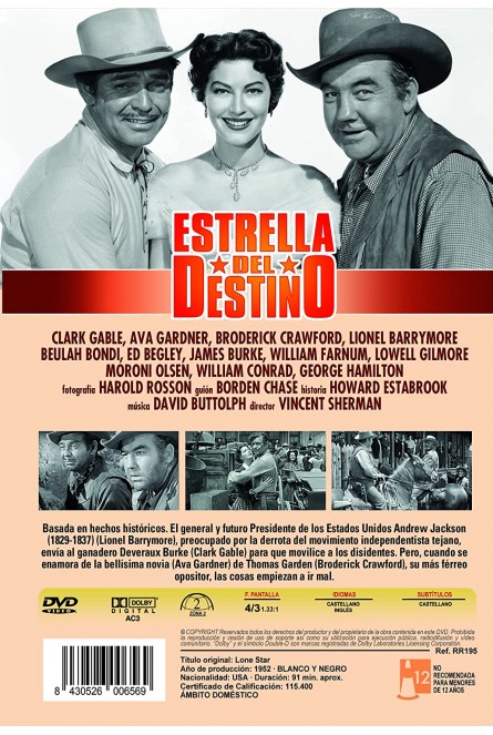 Estrella Del Destino (Lone Star) [DVD]