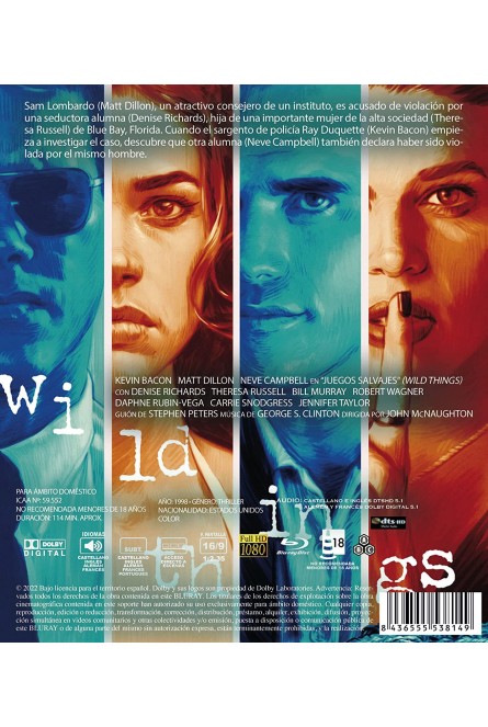 Juegos Salvajes BD 1998 Wild Things [Blu-ray]