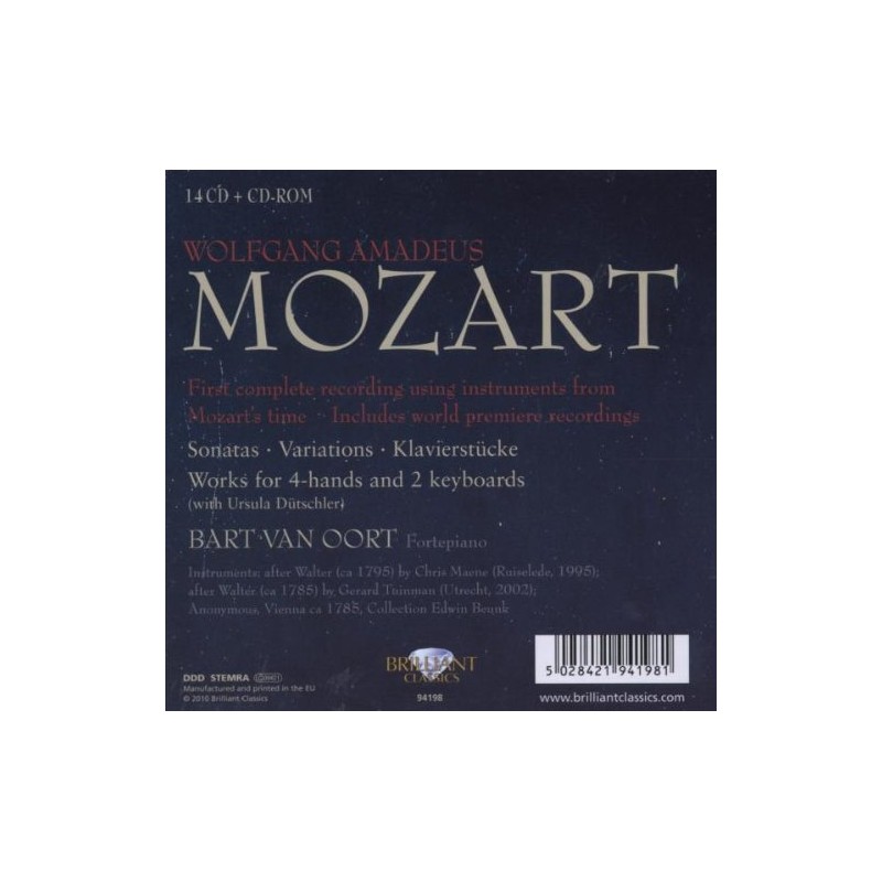 MOZART: Complete Keyboard Works [CD de audio] Bart Van Oort and Mozart