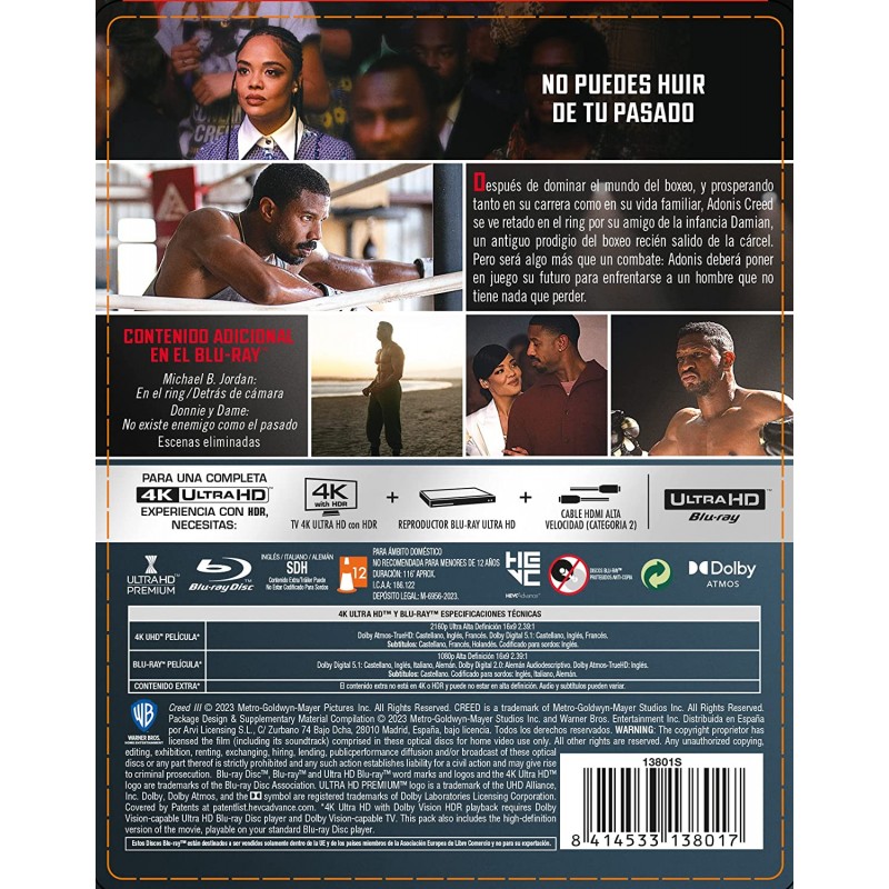 Creed 3 (4K UHD + Blu-ray) (Ed. especial metálica) [Blu-ray]