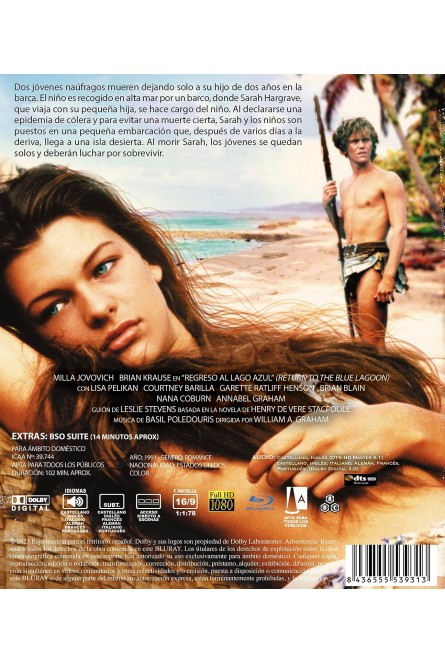 Regreso al Lago Azul [Blu-ray] (1991) Return to the Blue Lagoon