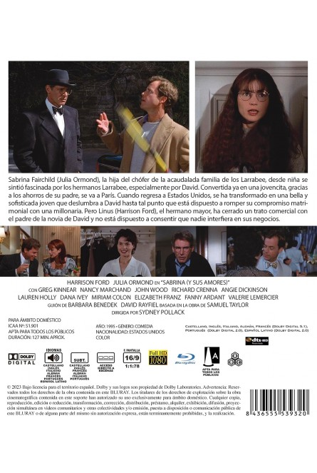 Sabrina (Y Sus Amores) [Blu-ray] (1995) Sabrina