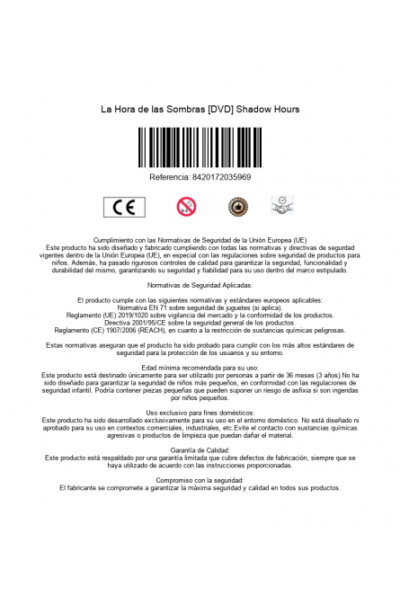 La Hora de las Sombras [DVD] Shadow Hours